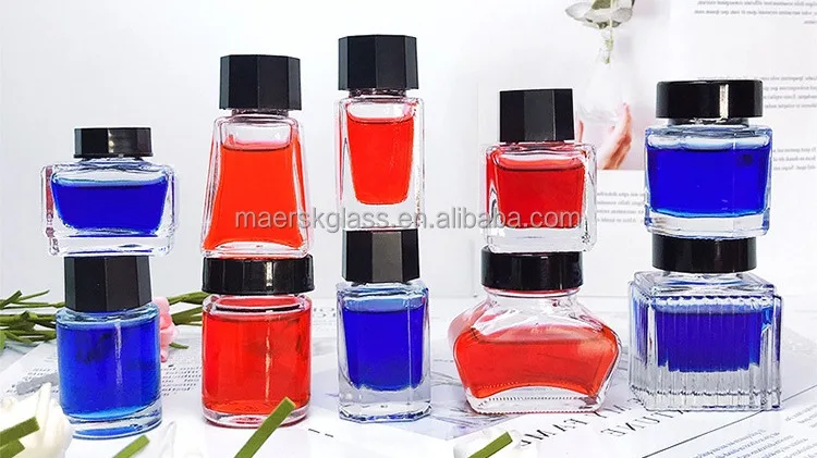 High Quality Stocked 30ml Empty Ink Bottle Glass Fountain Pen Ink ...