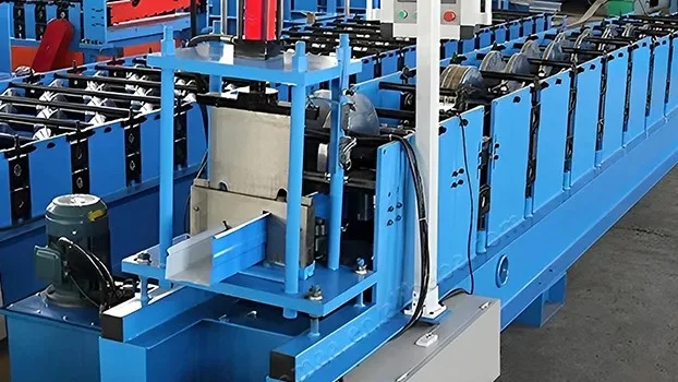 Galvanized Steel Automatic Half Round Rain Gutter Profile Roll Forming ...