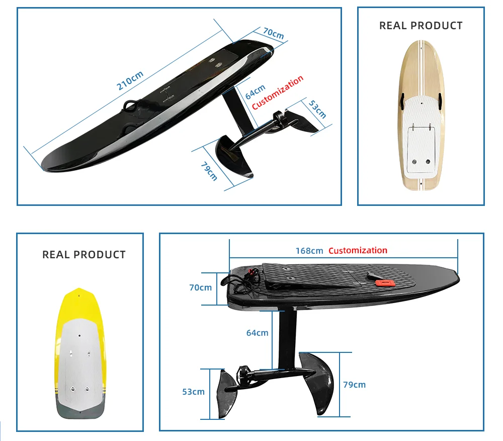 High-Speed Electric Hydrofoil Surfboard Rechargeable E-foil Surfboard ...