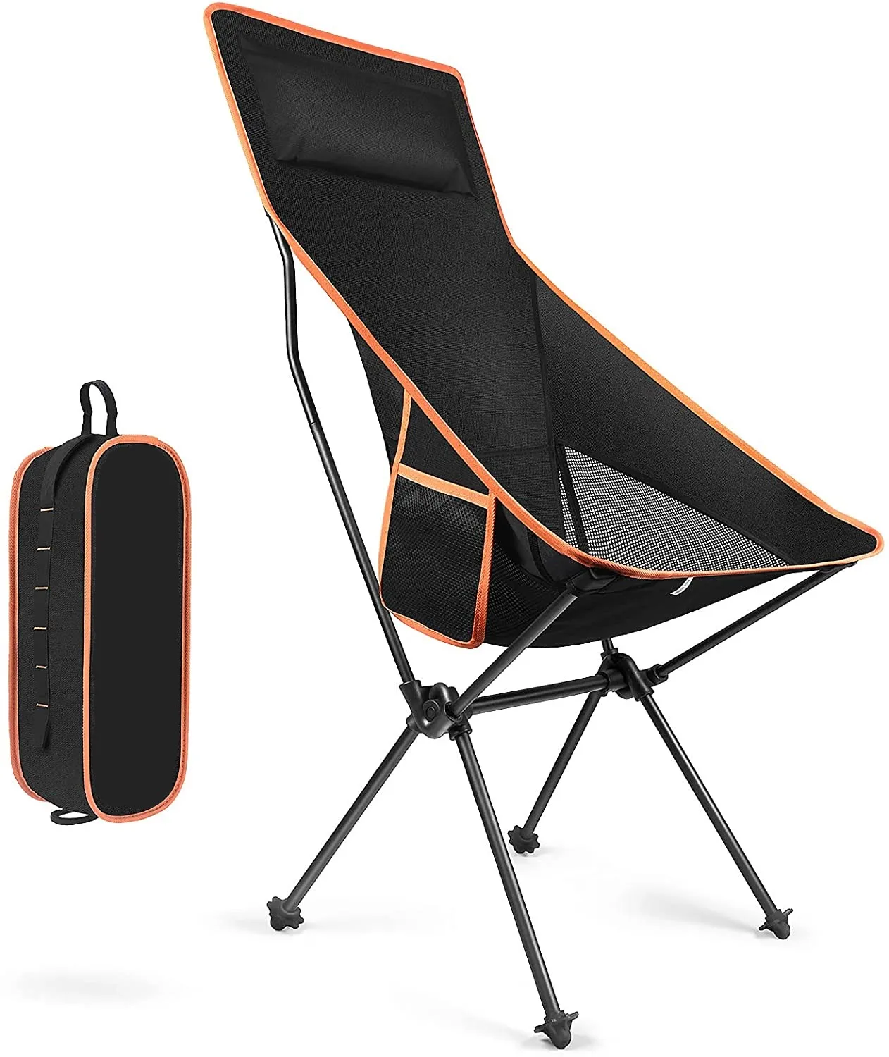 Collapsible Camping Chair,Heavy Duty Folding Chair High Back Camp Chair ...