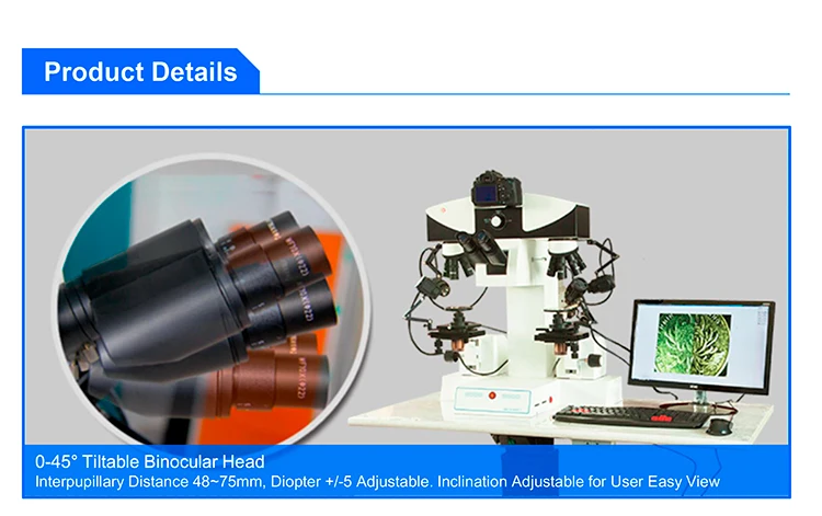 OPTO-EDU A18.1830 Motorized Digital Forensic Comparison Microscope ...