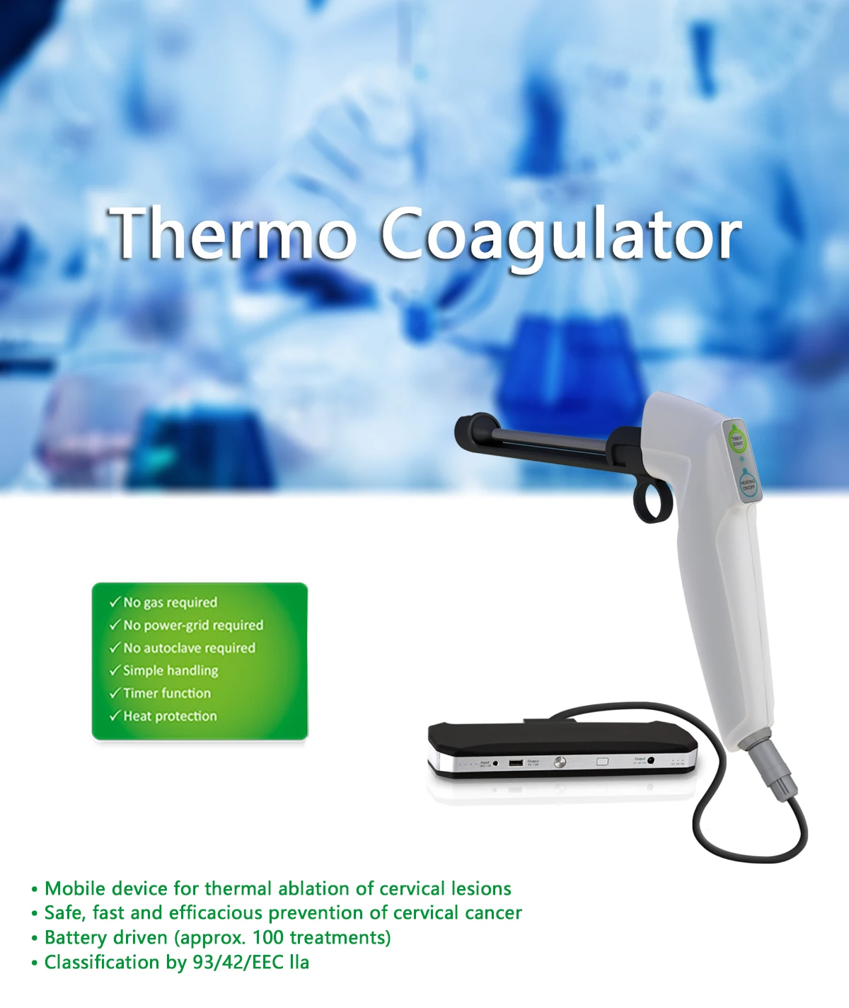Portable Cold Coagulator Cervical Machine For Female Health Care - Buy ...