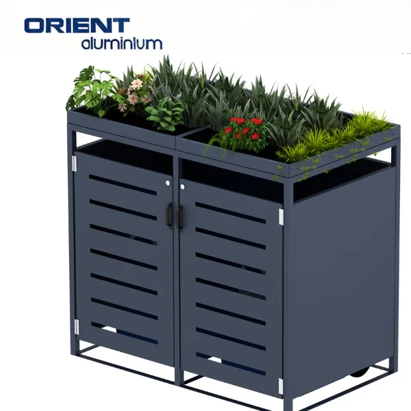 Factory Lockable Wheelie Bin Store Garbage Bin Shed Expandable Cover ...