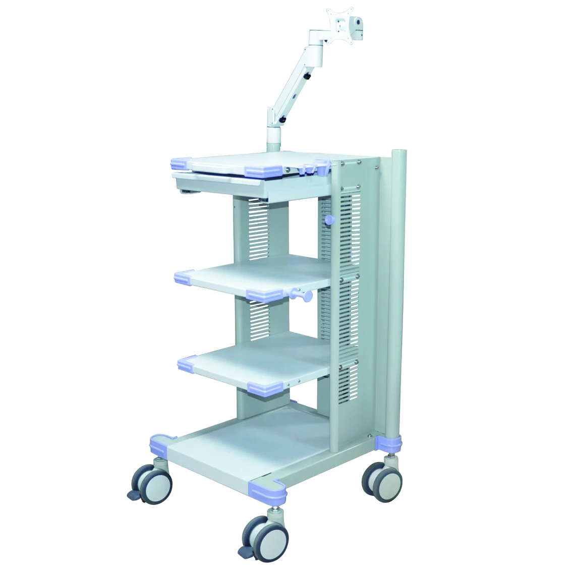 Endoscopy Cart - Hospital Trolley with Wheels & Drawers