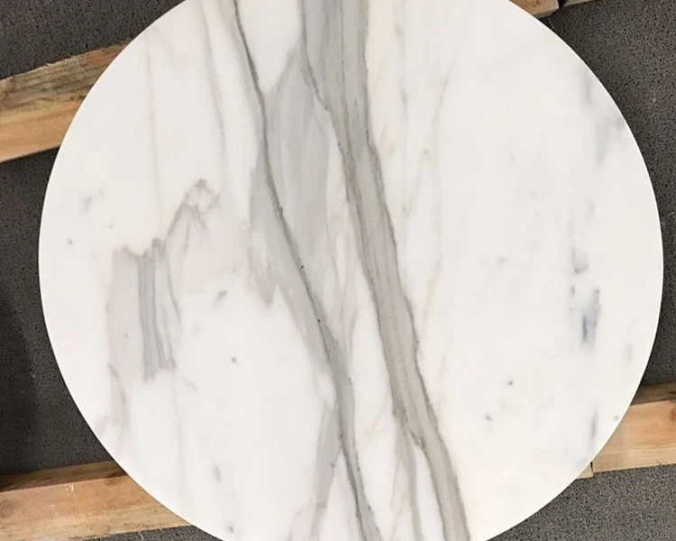 GOLDTOP Marmol Table Basse Marbre Blanc - White Statuario Marble ...