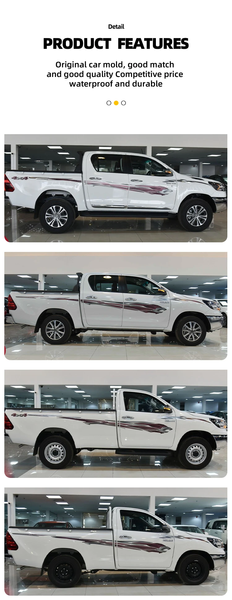 2023 4x4 Pickup Stickers Truck Decal Car Side Body Vinyl Sticker For ...