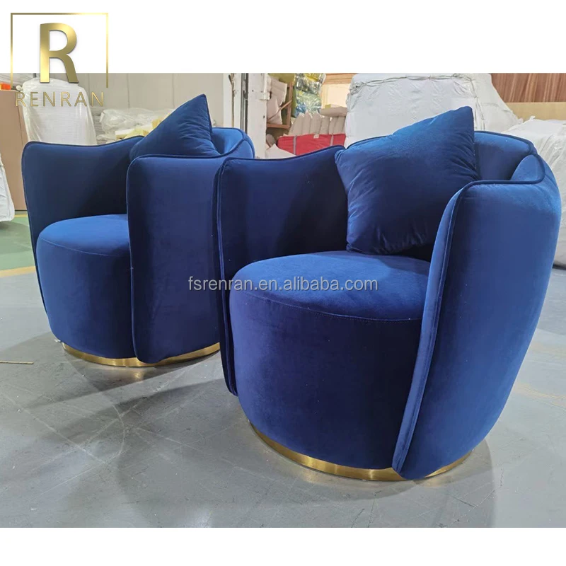 Nordic Velvet Fabric Leisure Legless Chair Luxury Furniture Upholstered ...