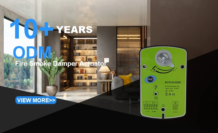 Hvac Electric Damper Running Modulating Damper Actuator Rotory Electric ...