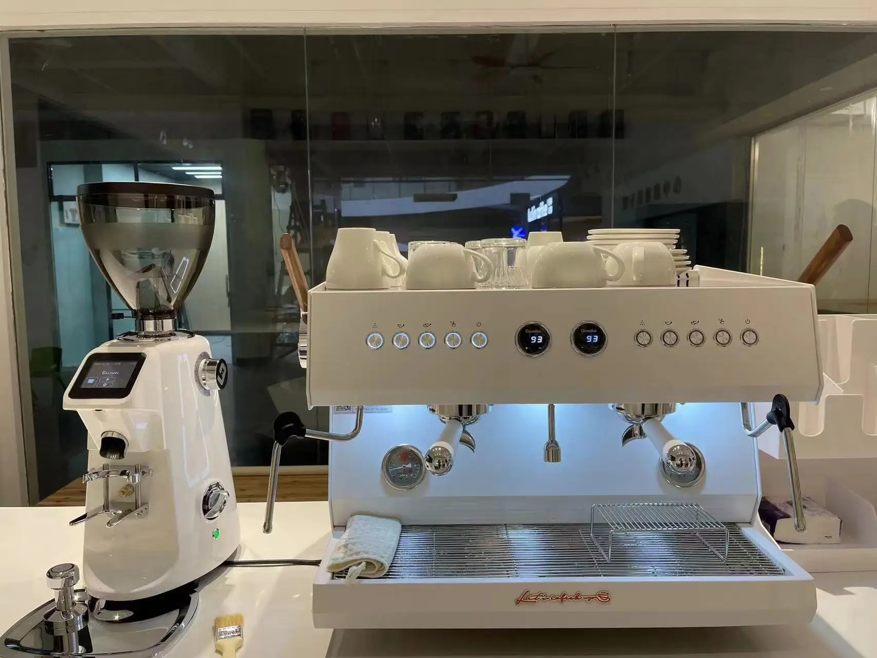 Nibu Commercial Espresso Machine Electric Coffee Maker Semi-automatic ...