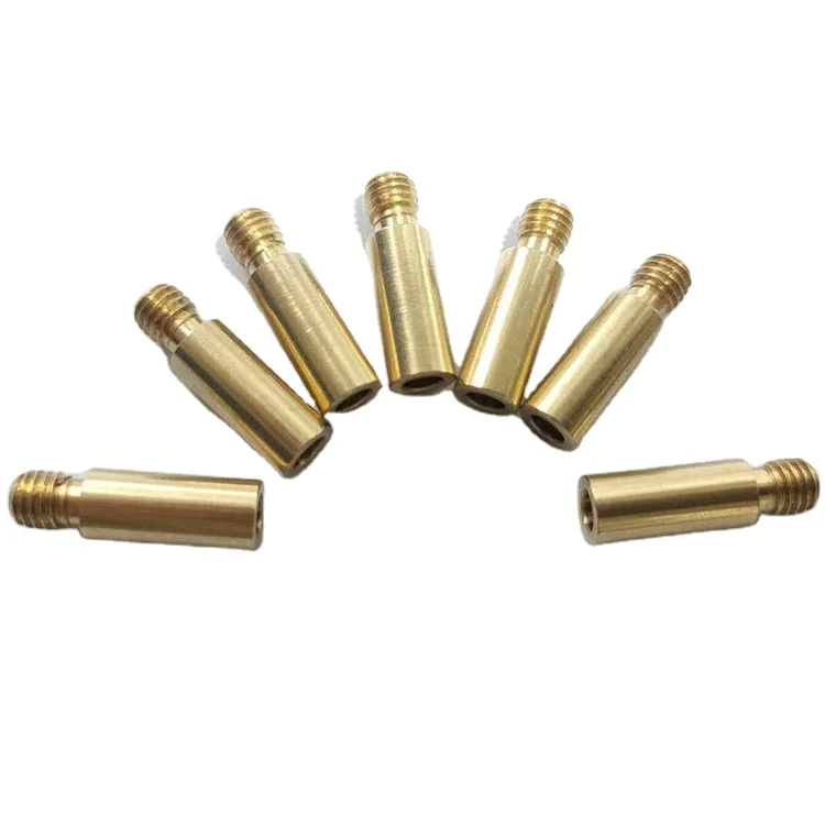 Custom-Made CNC Brass Small Joint Bolt Custom Service with Thread Step ...