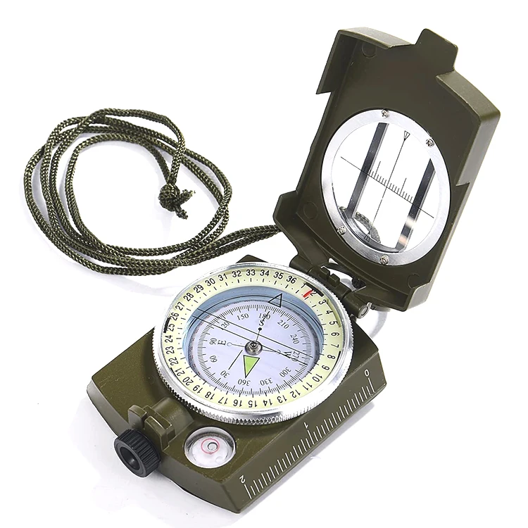 Waterproof Hiking Professional Map Navigation Compass With Fluorescent ...