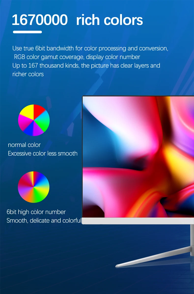 19 27 32 34 Inch Gaming Business Monitor 165Hz 2560x1440P IPS Panel 1ms ...