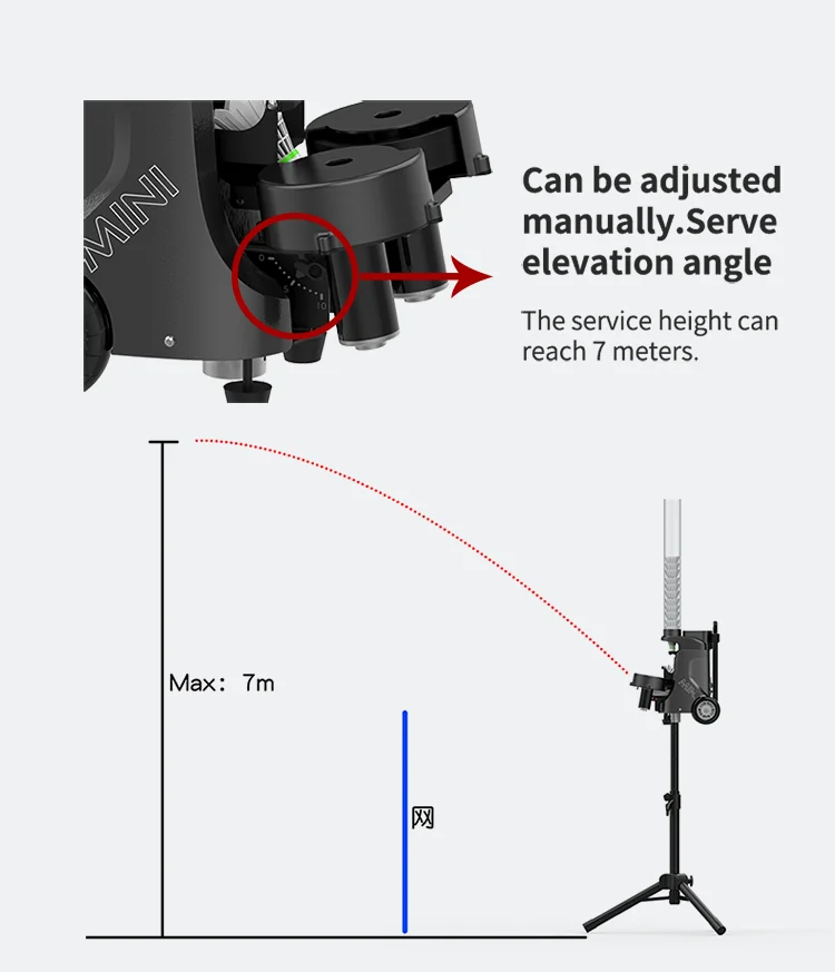 2023 Hot Sales Automatic Badminton Ball Machine PB-MINI