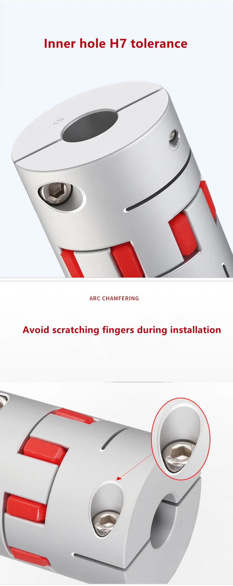 Large Torque Claw-type Star Connector Of Screw Servo Motor With Plum ...