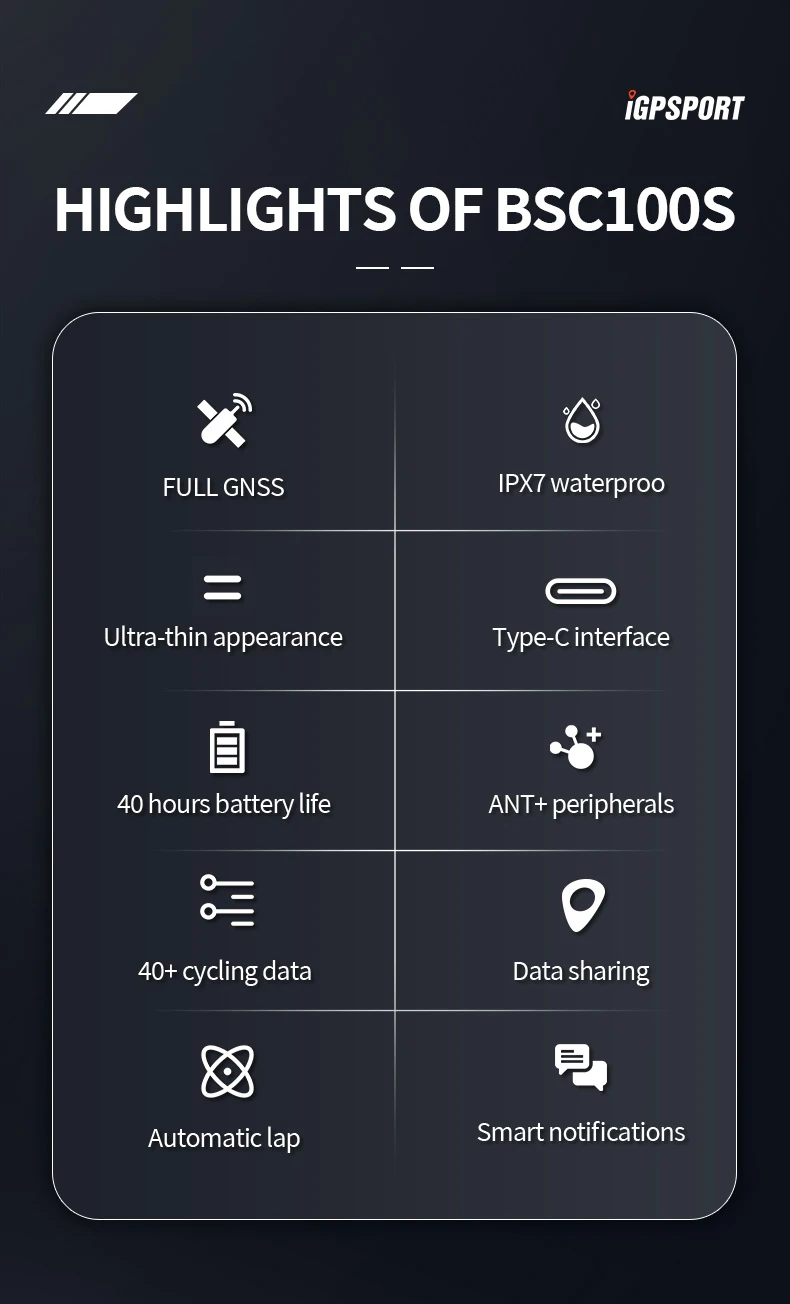 IGPSPORT BSC100S Speedometer - Ultimate Outdoor Riding Sensor