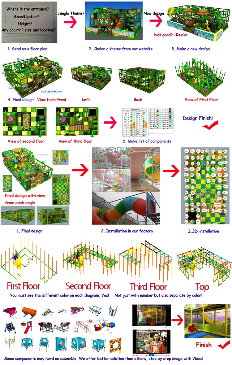 Indoor Soft Playground - Nature Theme Tree House Play Park