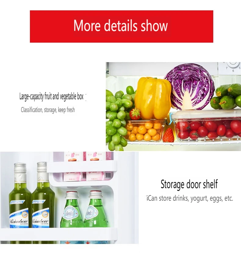 Portable 50L Table Top Refrigerator Freezer - 20L Minifridge