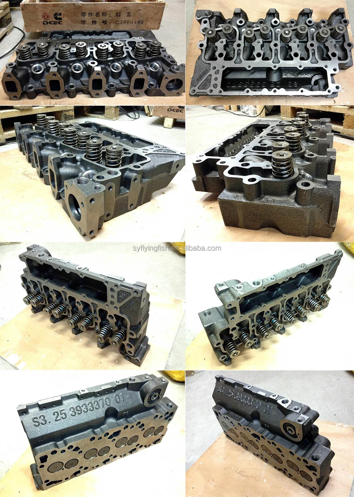 4b 4bt 4bta 4btaa 3.9 4d102 Diesel Engine Cylinder Head 3933370 3967460 ...