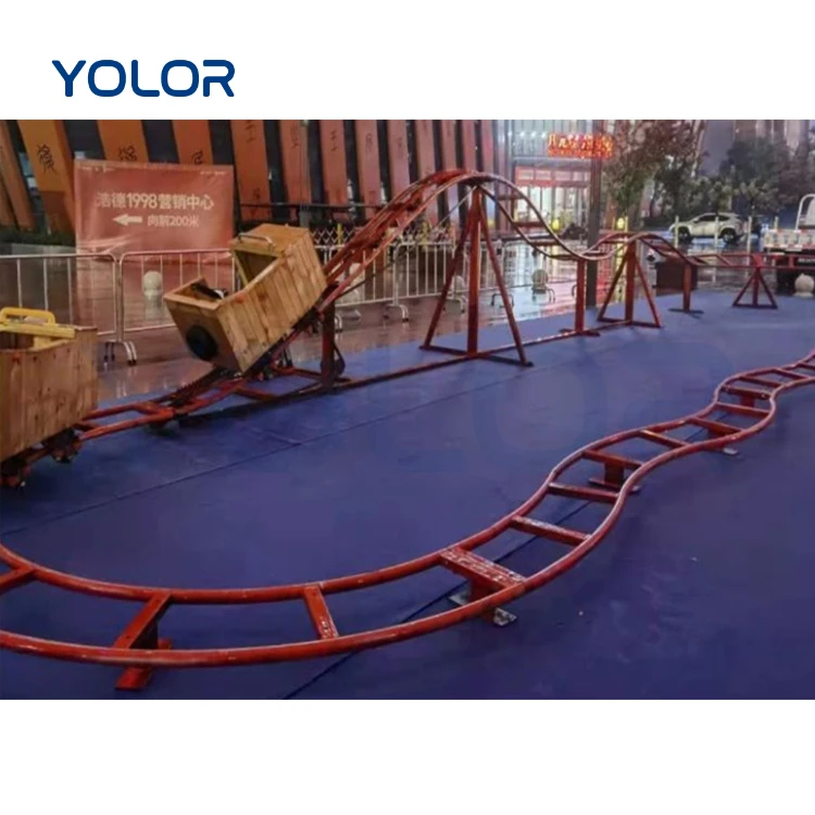 Mini carnival rides parents powered kid small riding roller coaster ...