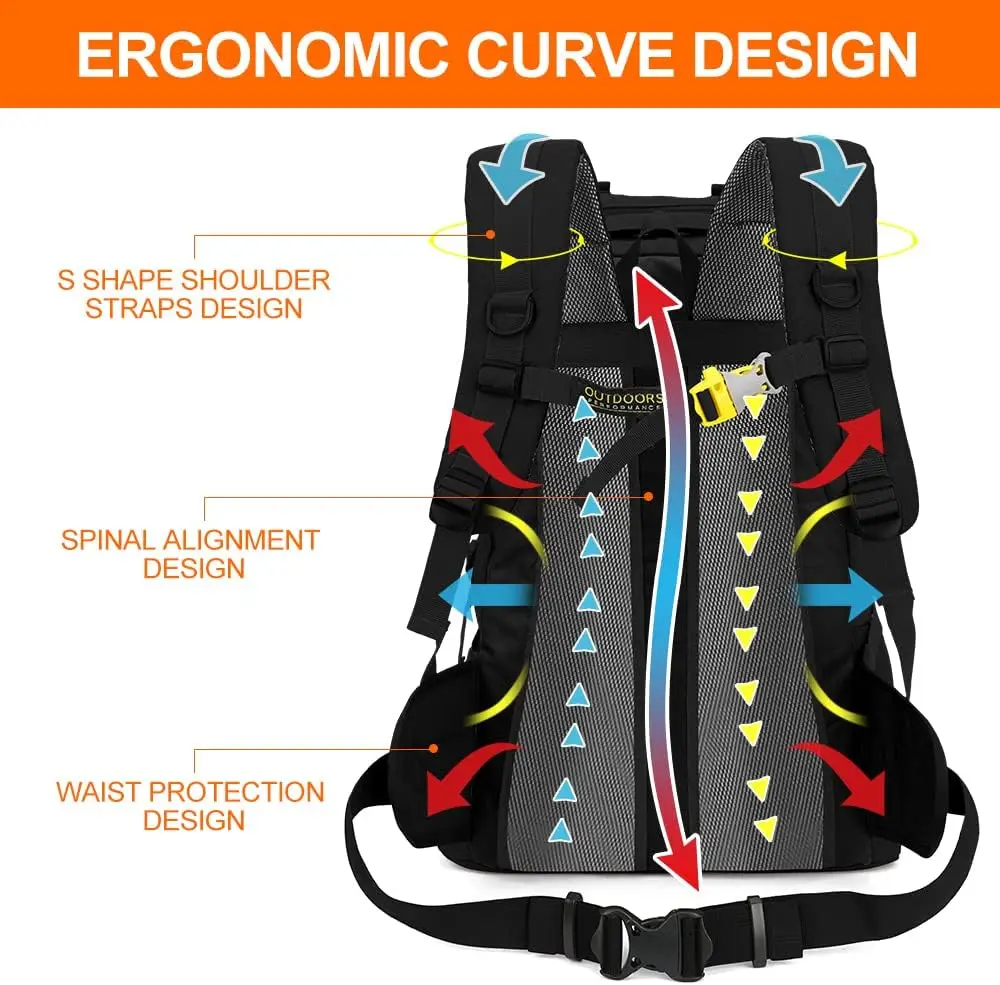 PATLOG 50L 600D Waterproof Softback Tactical Travel Backpack for ...