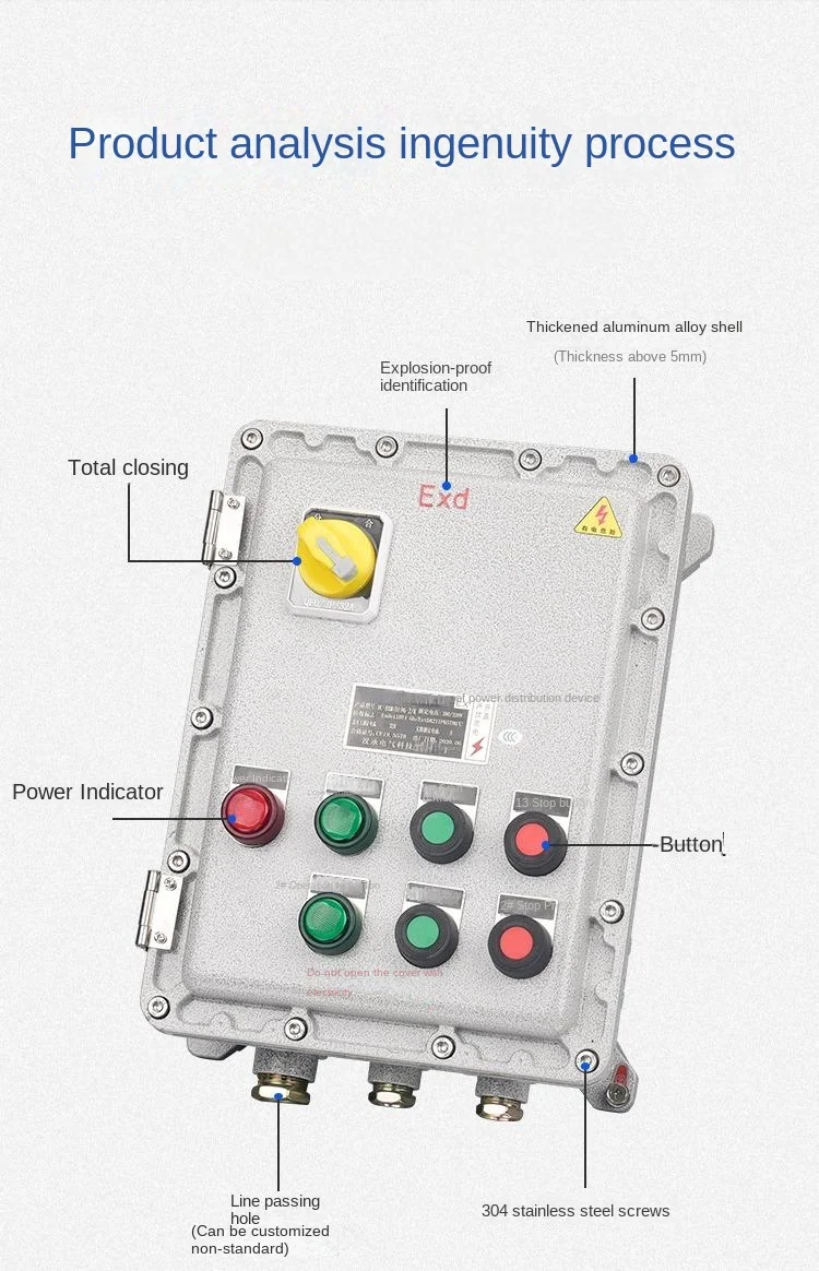 Explosion-proof Distribution Box Aluminum Alloy Explosion-proof Control ...