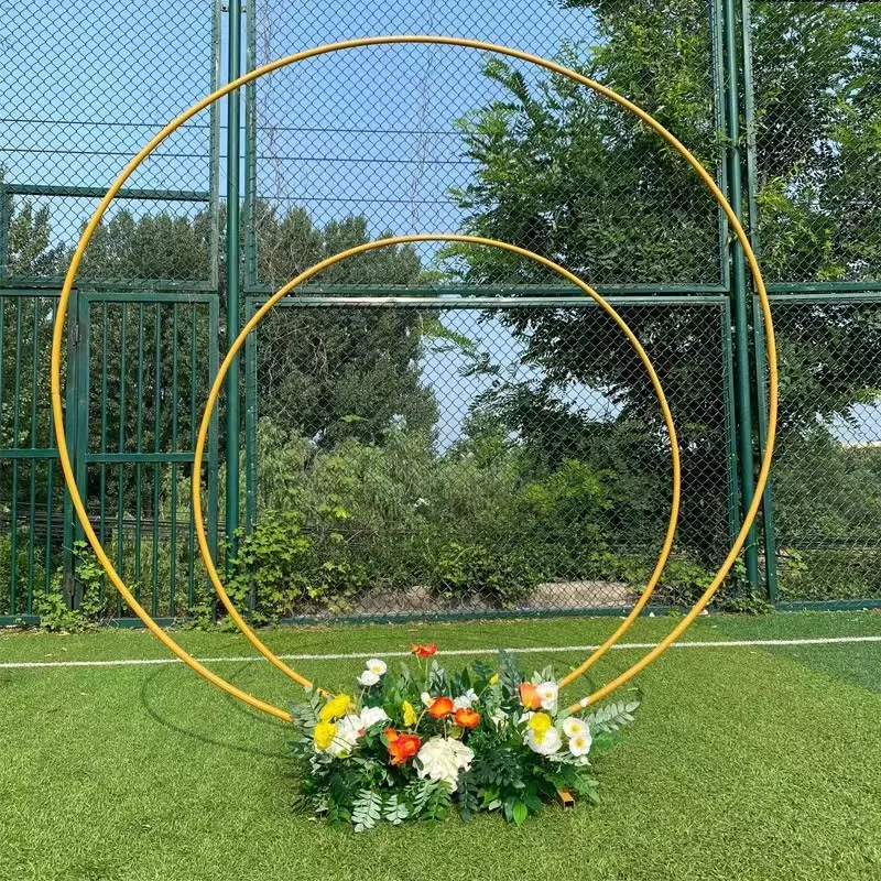 Customizable Golden Garden Wedding Balloon Arch Hoop Stand - Oem