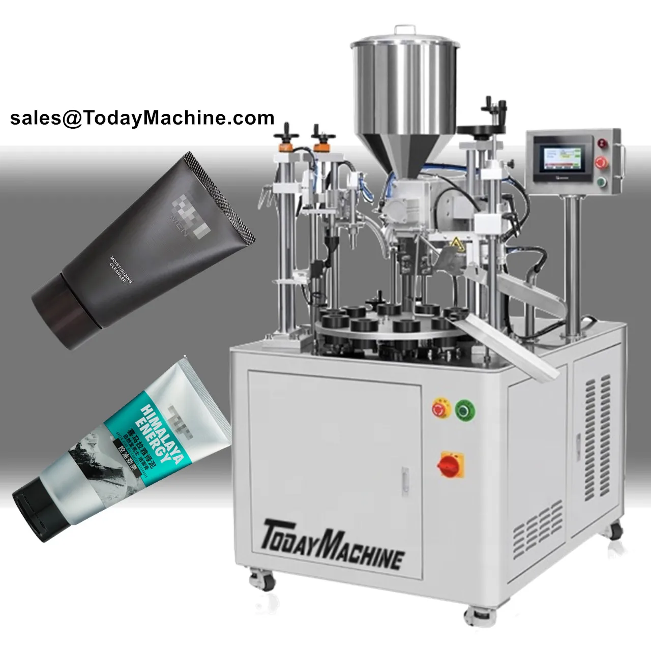 Automatic Cosmetic Cream Plastic Tube Filling Sealing Machine - Buy Facial Cleanser Cosmetic ...