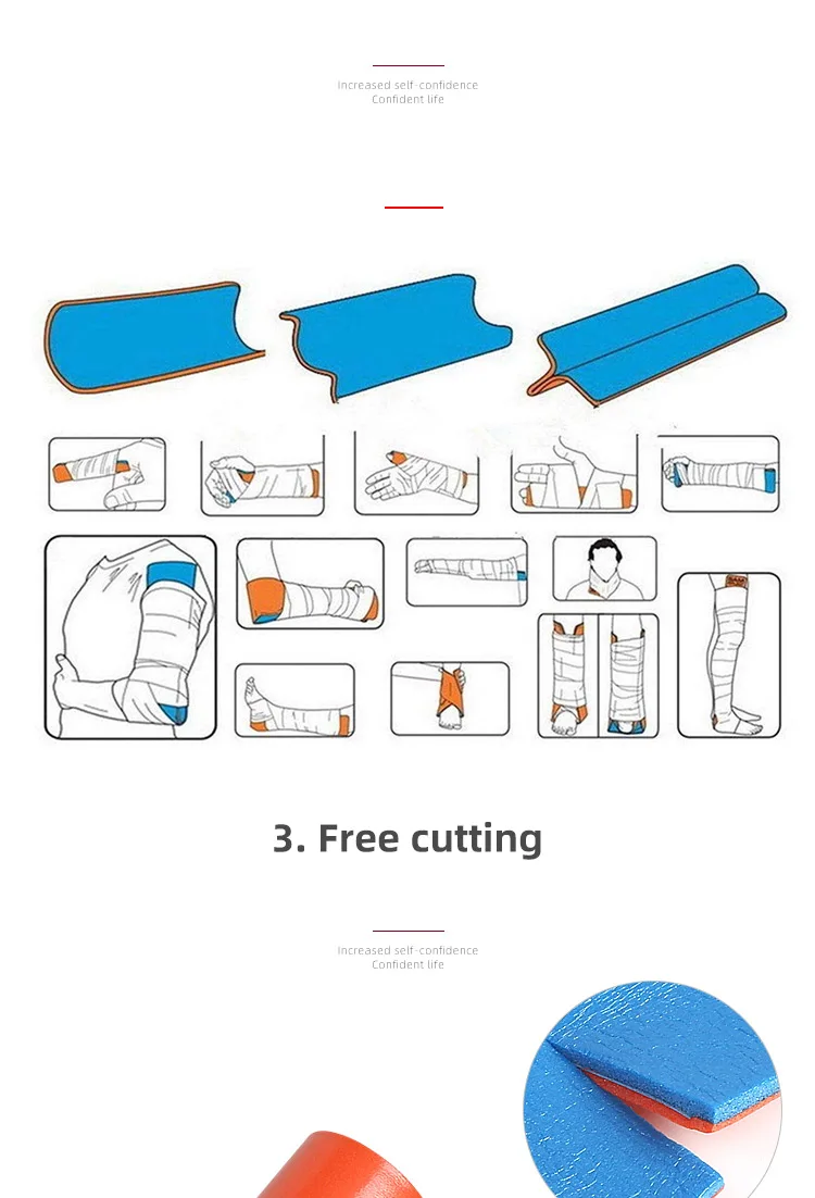 Adjustable Sizes Leg Splint For Legs Arms Camping Emergency Fixed ...