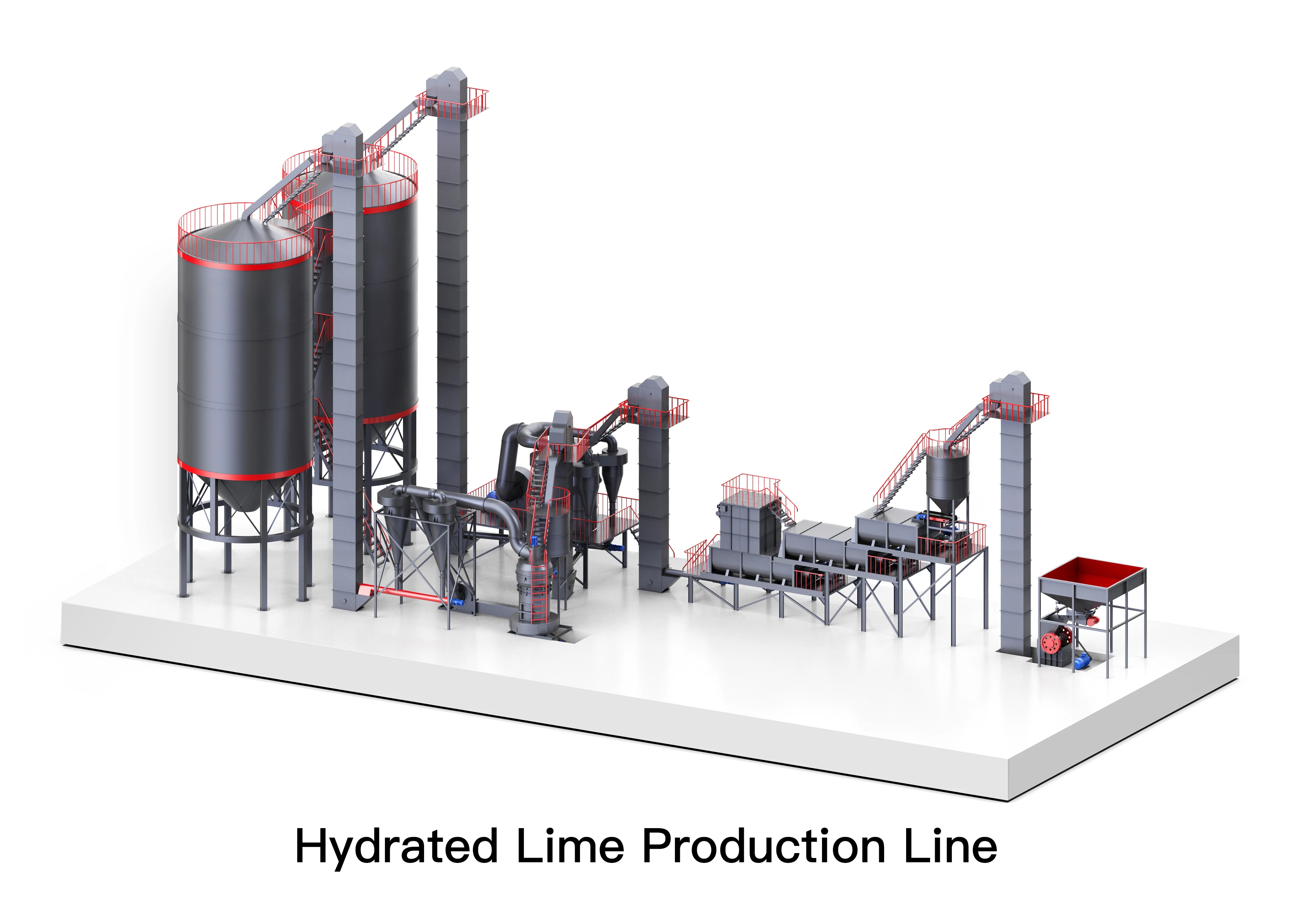 Fine Powder Calcium Carbonate Hypochlorite Hydrated Lime Production ...