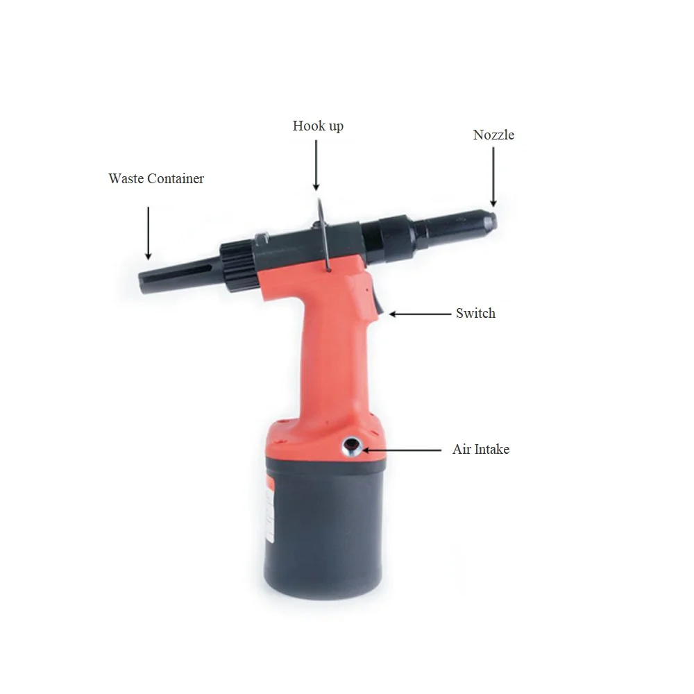 Pneumatic Hydraulic Rivet Nut Gun For M3 To M12 - Buy Pneumatic ...