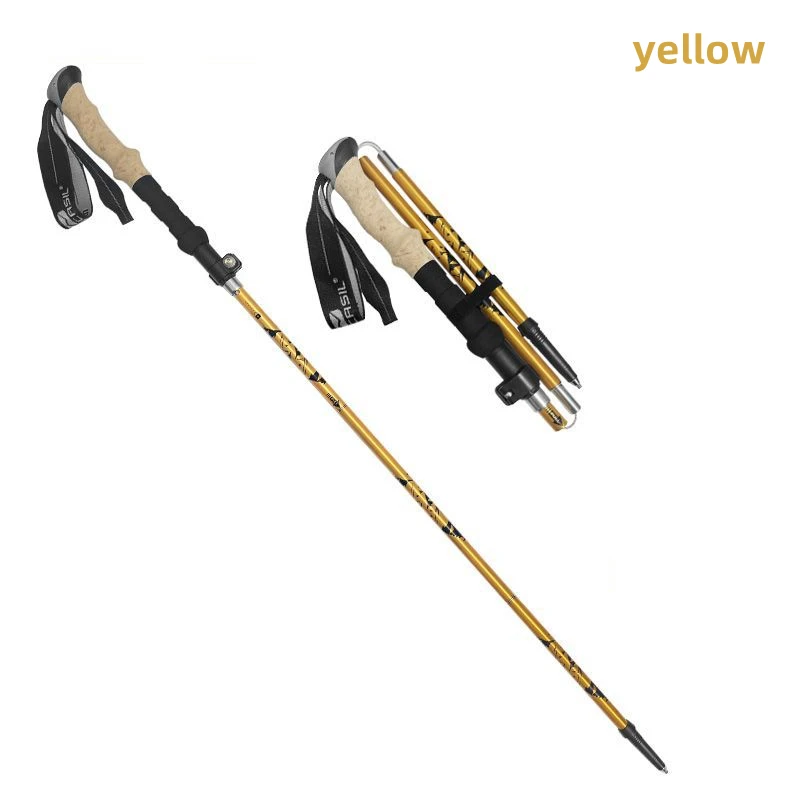 Folding Stick 7075 Trekking Stick Ultra-light Aluminum Alloy Five ...
