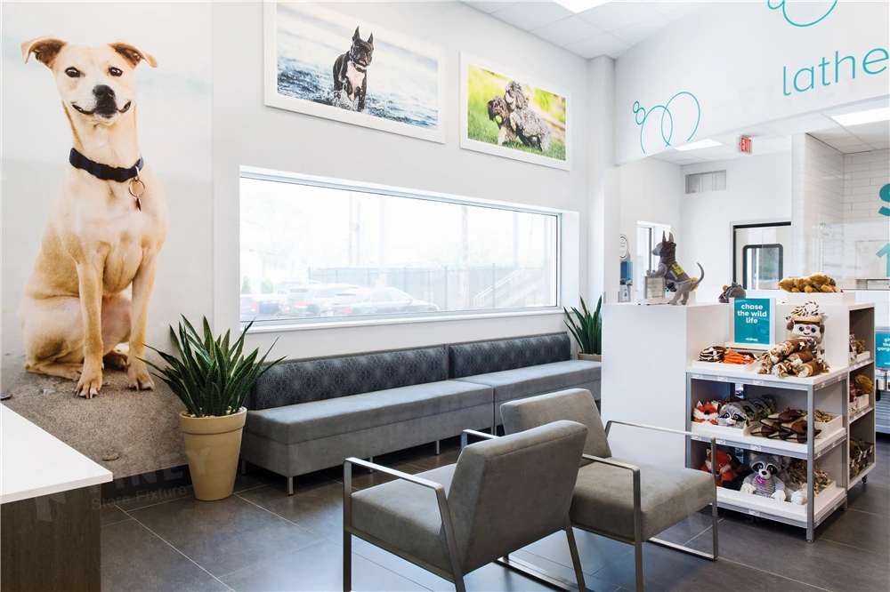 Modern Pets Shop Interior Layout Design - Customized Display