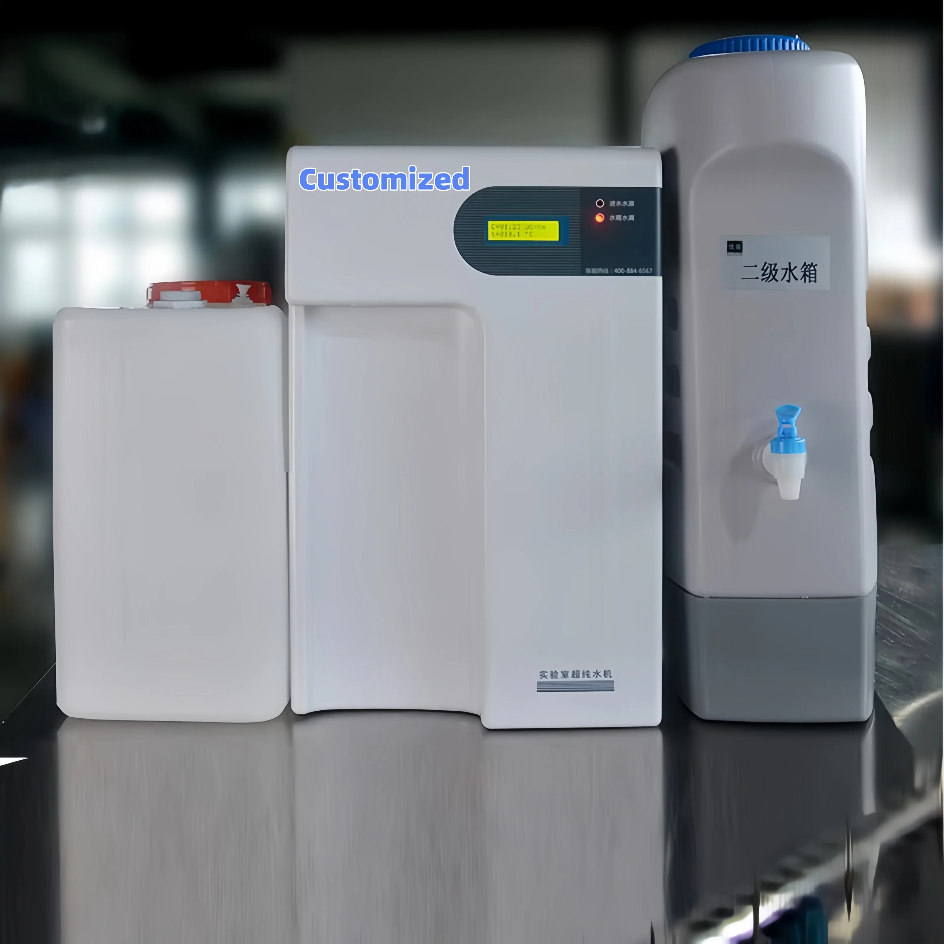 20L/H Two Stage Reverse Osmosis Lab Ultrapure Water System with Pump 1 ...
