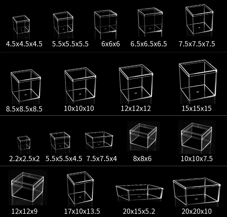 PS Verpackung - Square Transparent Box for Food Packaging