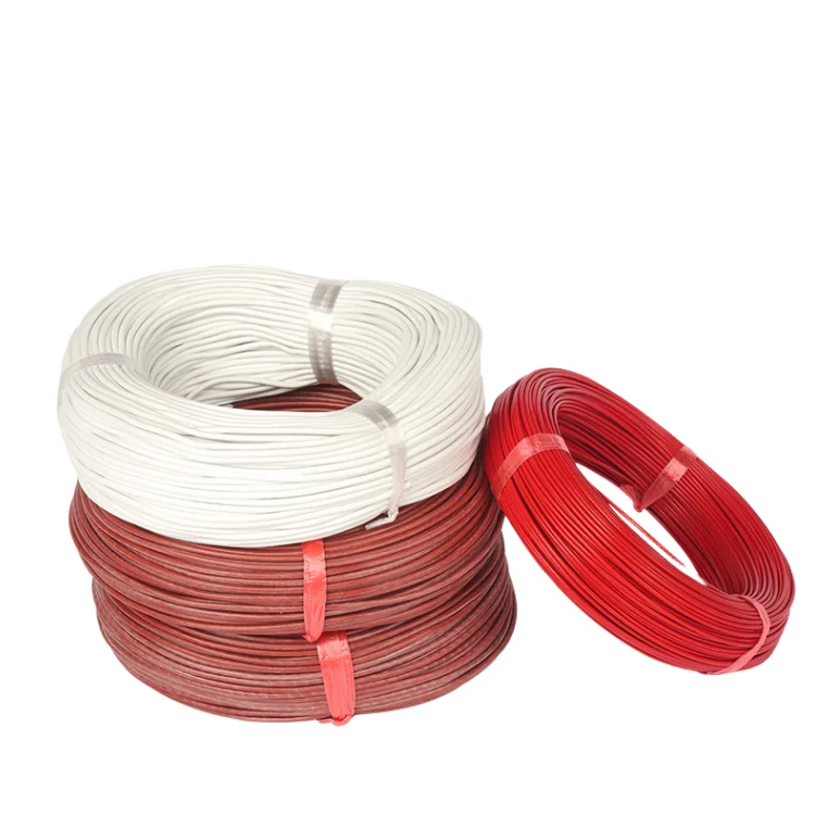 High Temperature Wire Floor Heating 200c 600v Carbon Fiber Silicone Cable Wire Rubber And Ptfe ...
