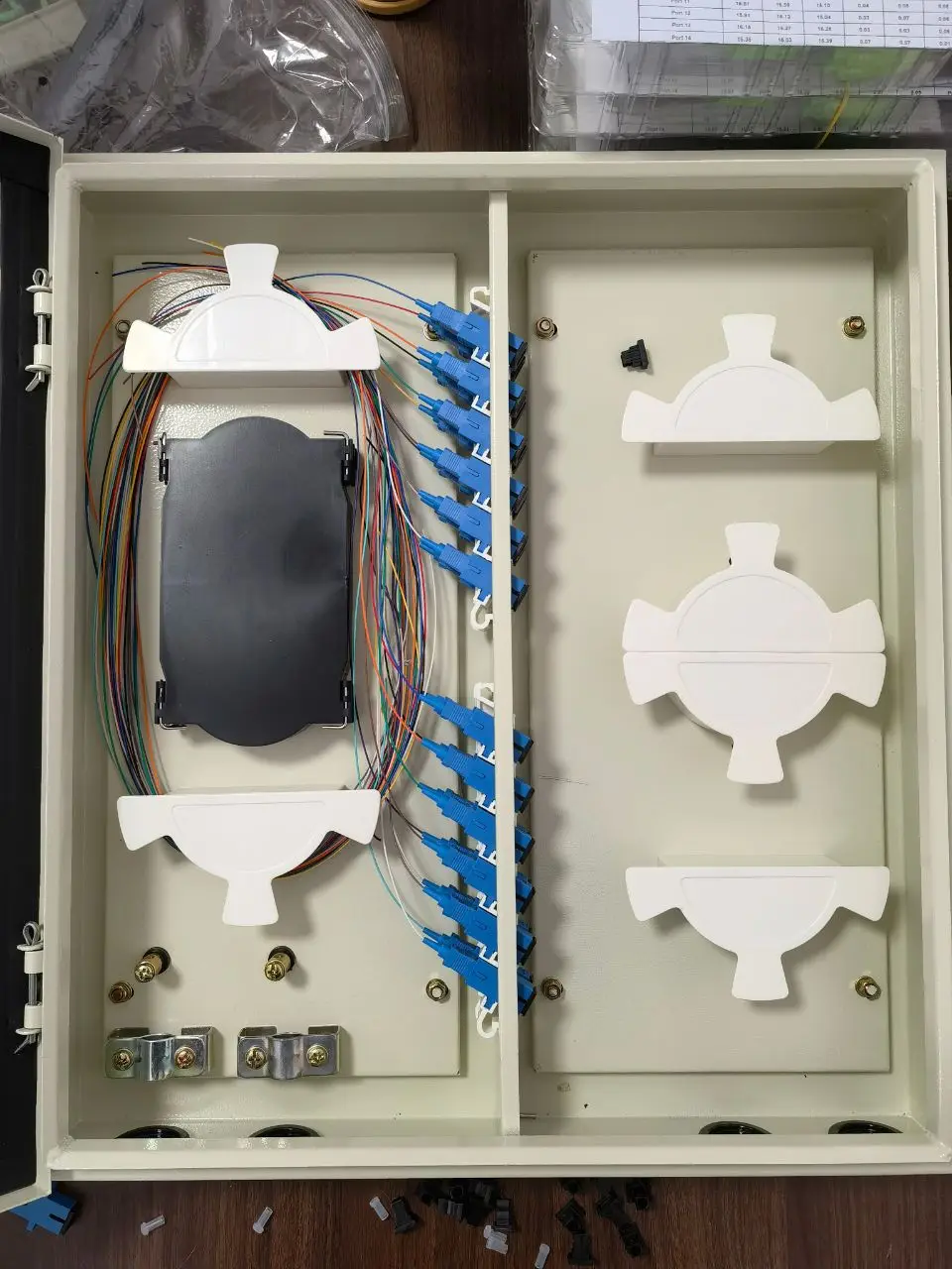 Outdoor Metal 12core 24core Fiber Optic Interconnect Wall Mount ...