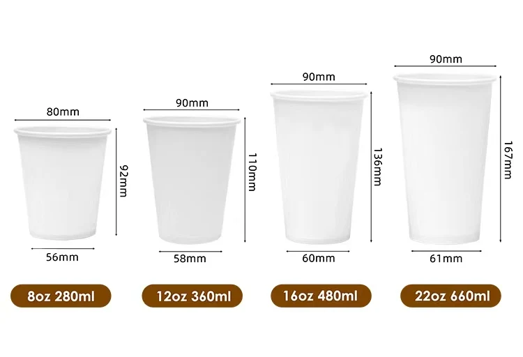 Wholesale 12 Oz 16 Oz Disposable Thickened Paper Coffee Cups With Lids - Buy 16 Oz Paper Cup ...