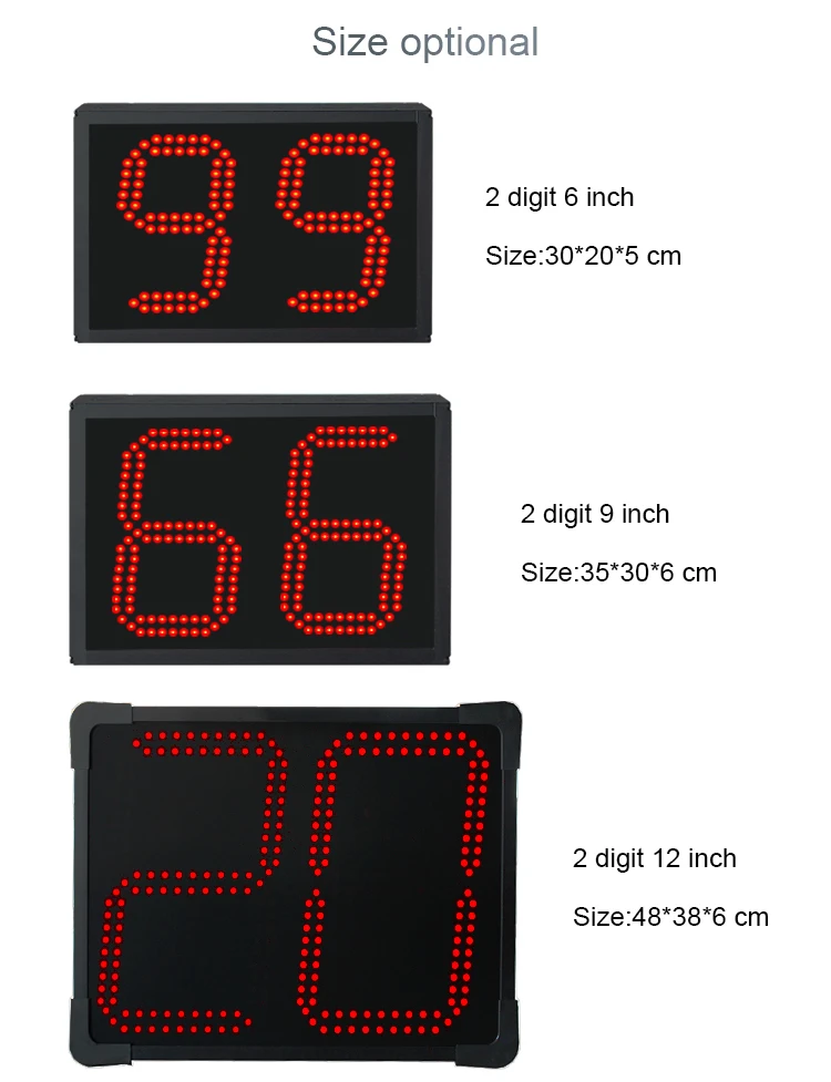 Cheetie Cp009 Giant 9 Inch Countdown Up Number Display Clock 2 Digits