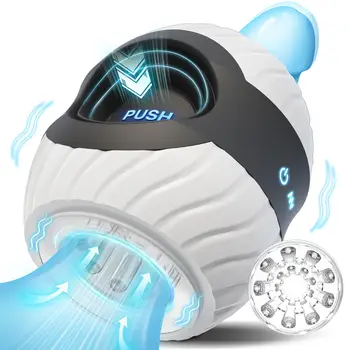 Open-ended Design Hands-free Squeeze Vibrating Automatic Male Stroker ...