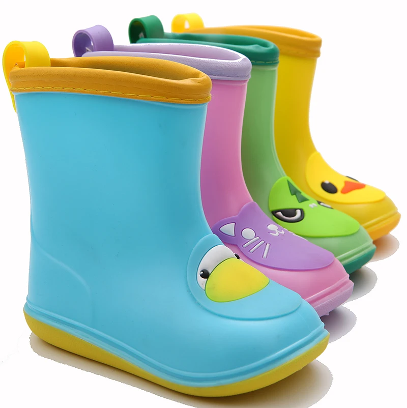 toddler baby boy girl pvc plastic rain boots for kids cute animals ...