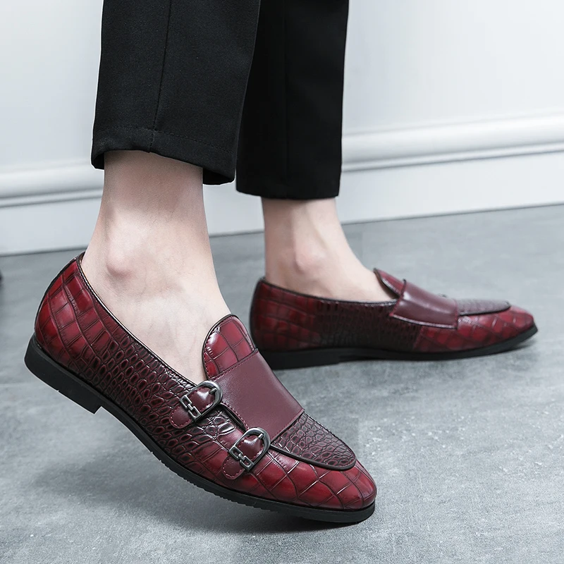 Luxury British Style Men's Dress Shoes Slip-on Men Casual Office ...