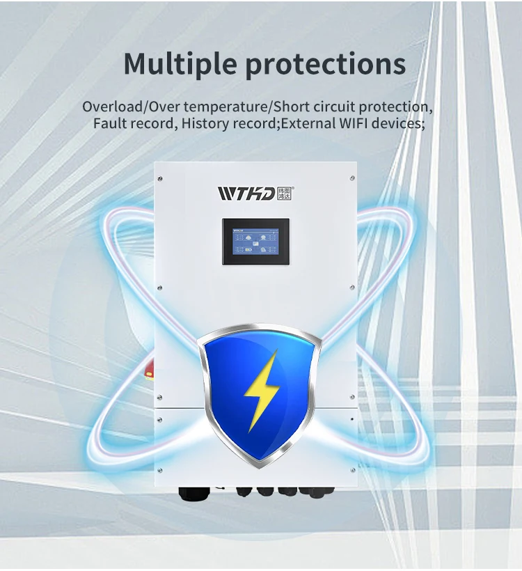 WTHD Hybrid Solar Inverter - 8KW Efficiency & Parallel Kit