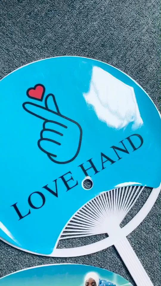 Promotional Gift Custom Designs Mini Plastic Pp/pvc Hand Fans For ...