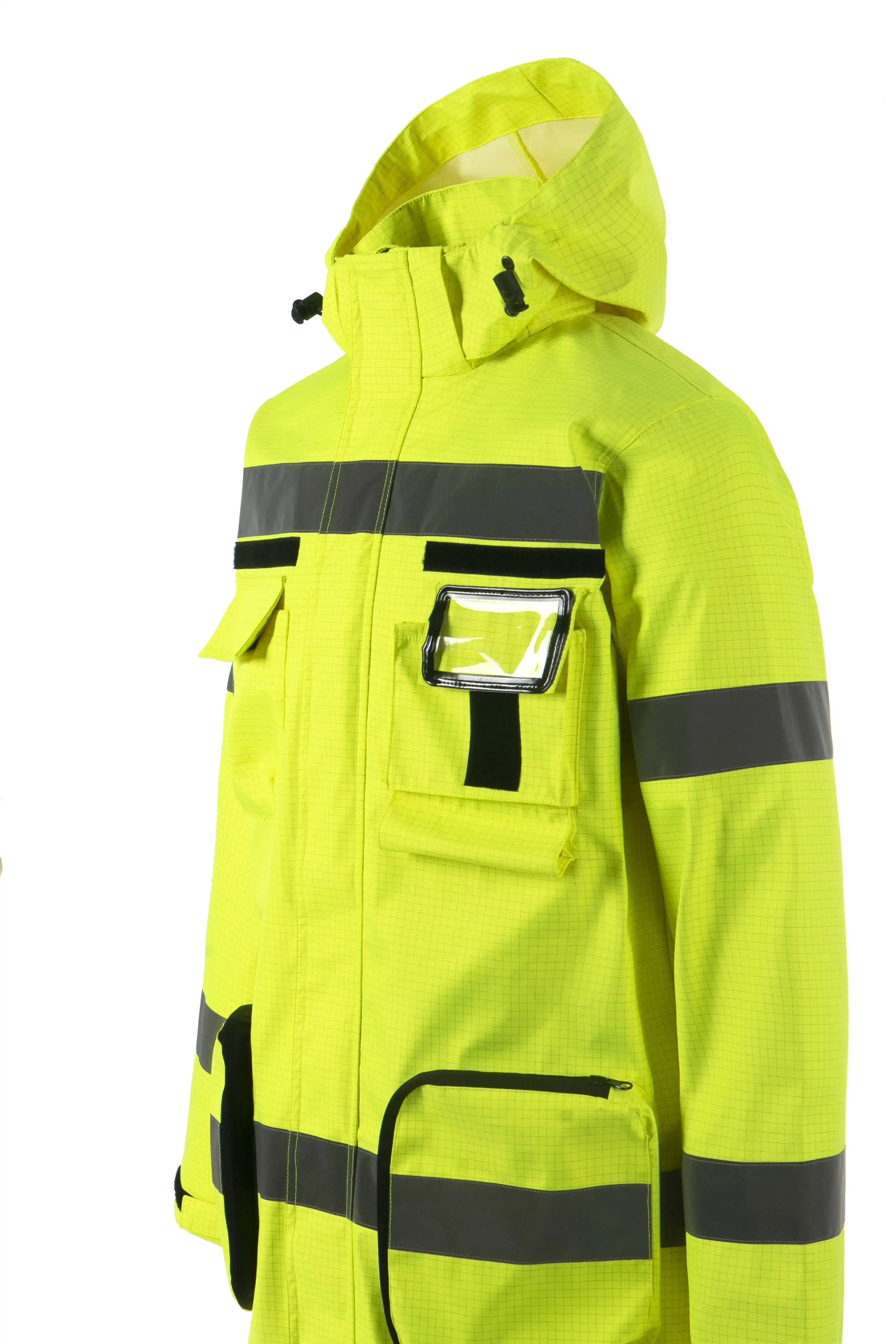 NFPA 70E Arc Flash Flame Resistant Rain Jacket Multi Scene Reflective ...