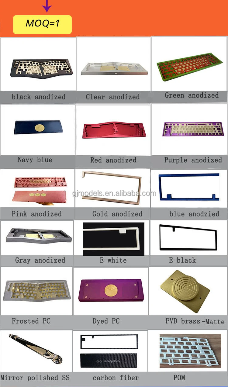 Custom CNC Keyboard - High Quality Frosted Polycarbonate