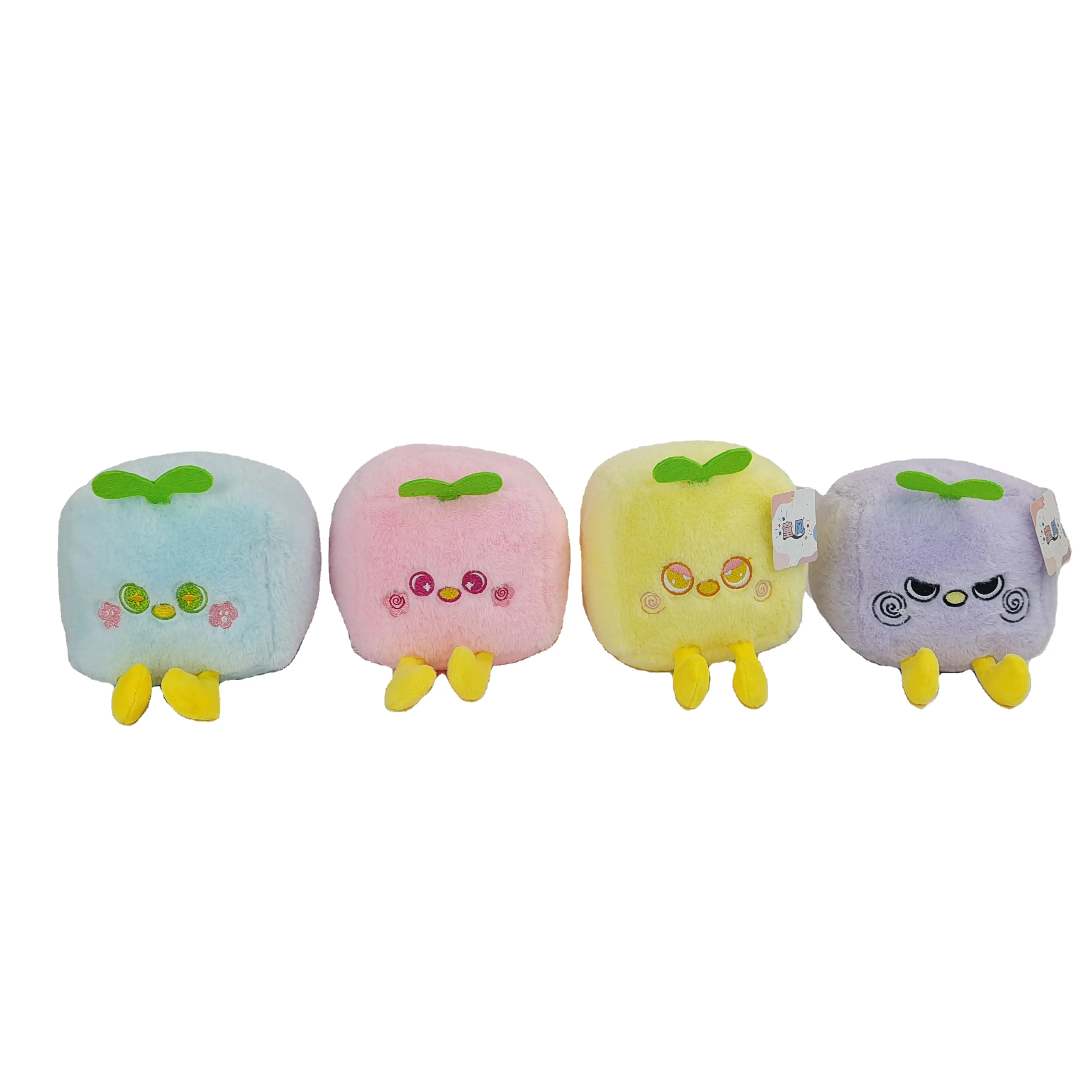A07619 Cube Sprites Multiple Colors 14cm Cute Plush Toys For Claw ...