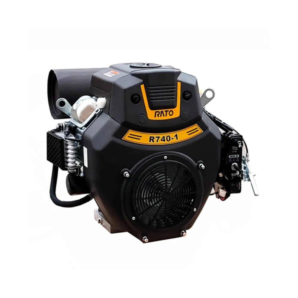 Rato R740 27HP V-Twin Double cylinder Horizontal Shaft OHV gasoline ...