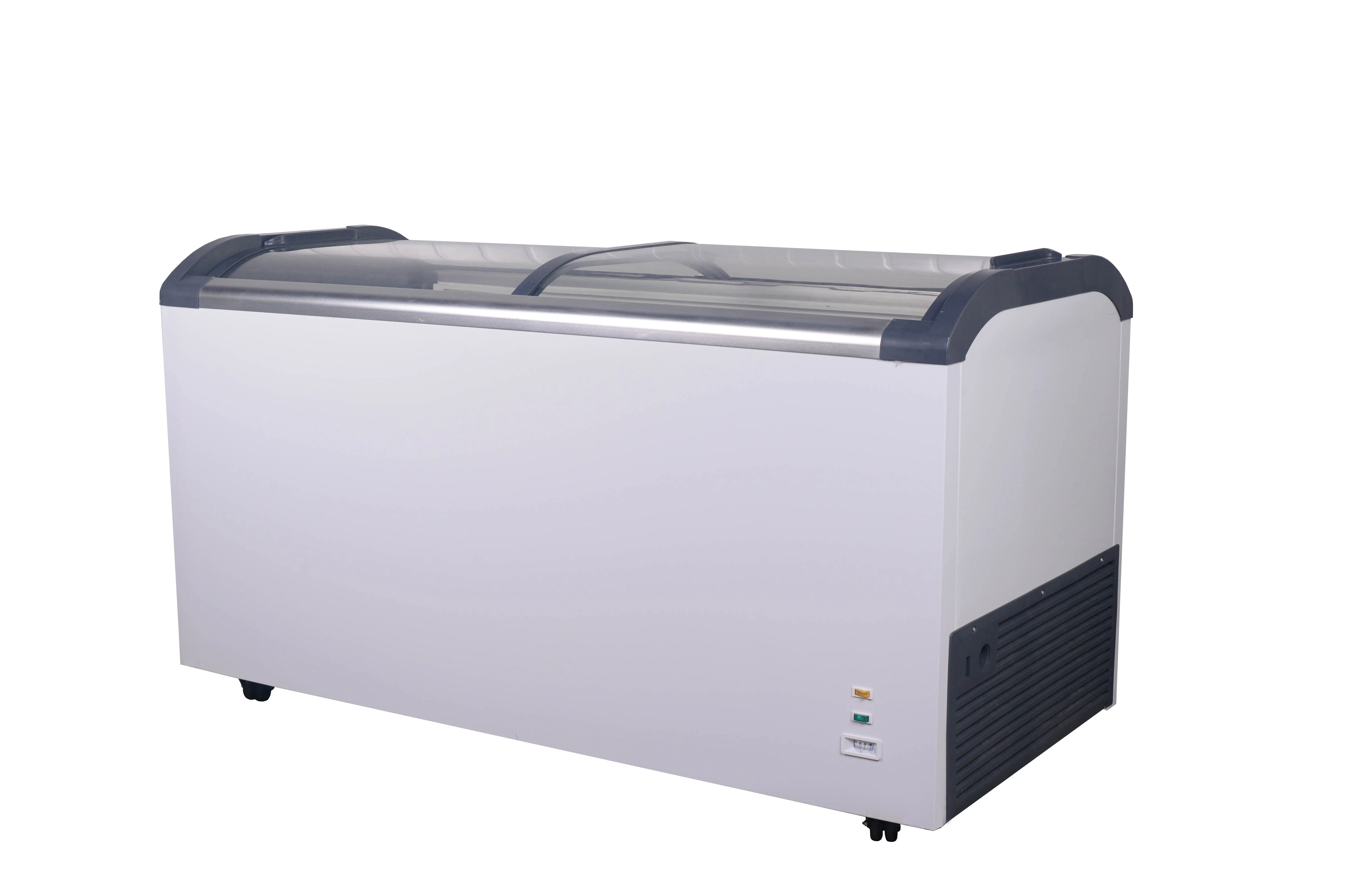 Double Glass Sliding Door Ice Cream Chest Freezer - 286L
