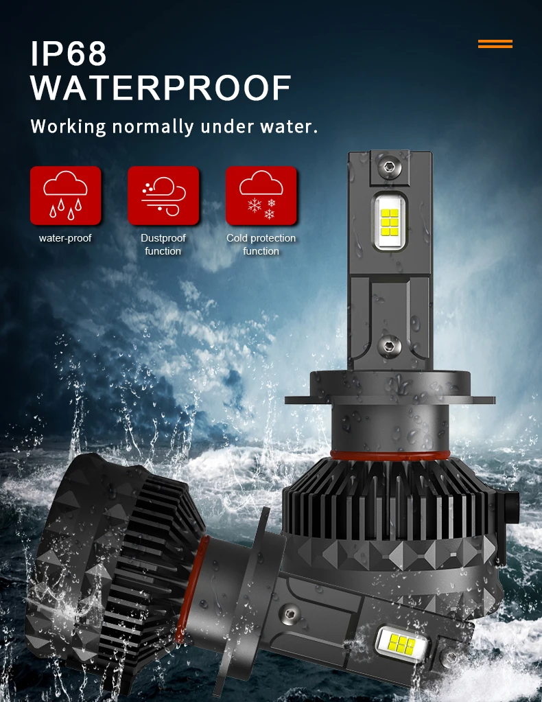 Conpex 85W 8500LM LED Headlights - Bright, Reliable, and Efficient