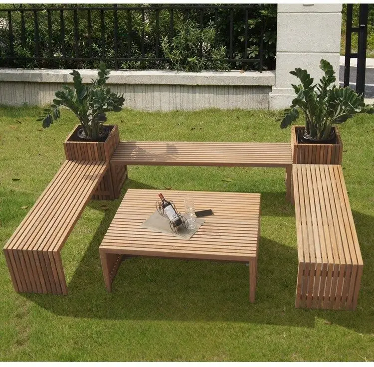 Teak Wood Benches - Luxury Outdoor Furniture for Gardens